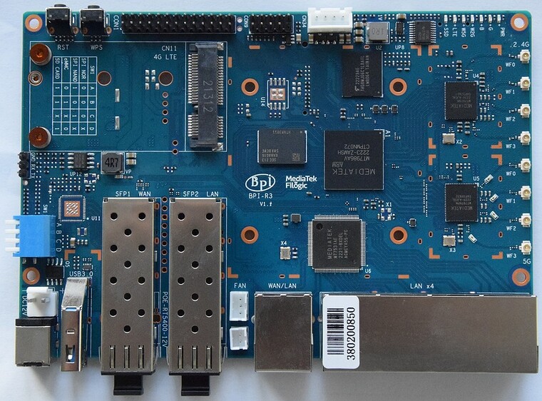 BPI-R3 Powerful open-source router with MediaTek MT7986 - BPI-R3/R3 ...