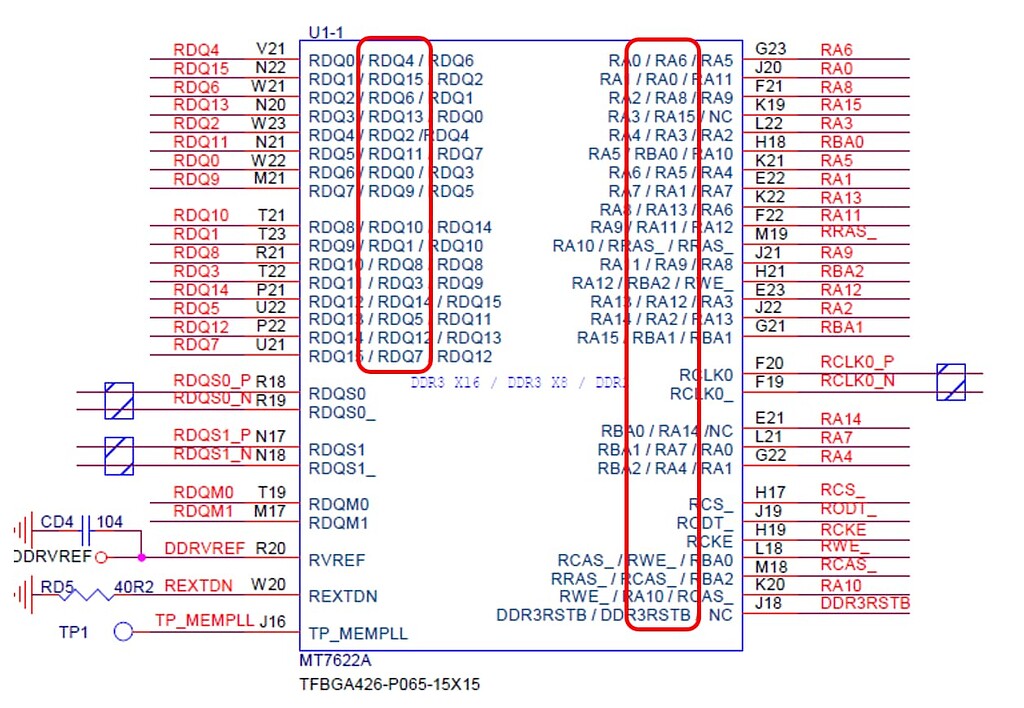 [BPI-R64] The Question Regarding EMI Bus Bit Connection Order on BPI-R64 Board - BPI-R64(MT7622 ...