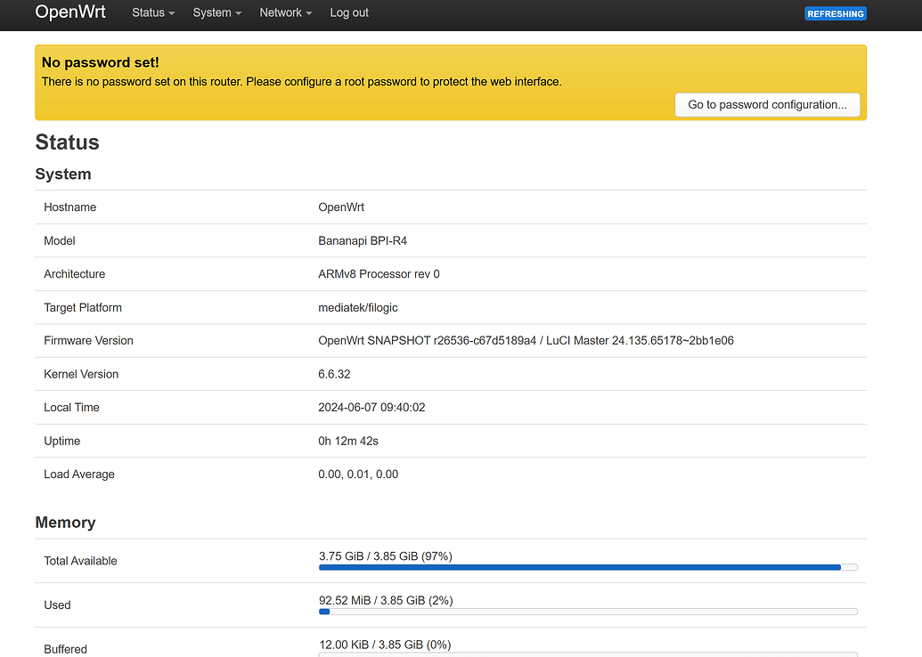 Banana BPI-R4 Install OpenWrt - BPI-R4/BPI-R4 Pro(MT7988) - banana pi ...