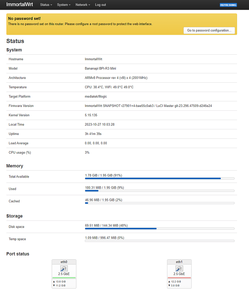 [BPi-R3-Mini] Review and mainline ImmortalWrt firmware support - Banana ...